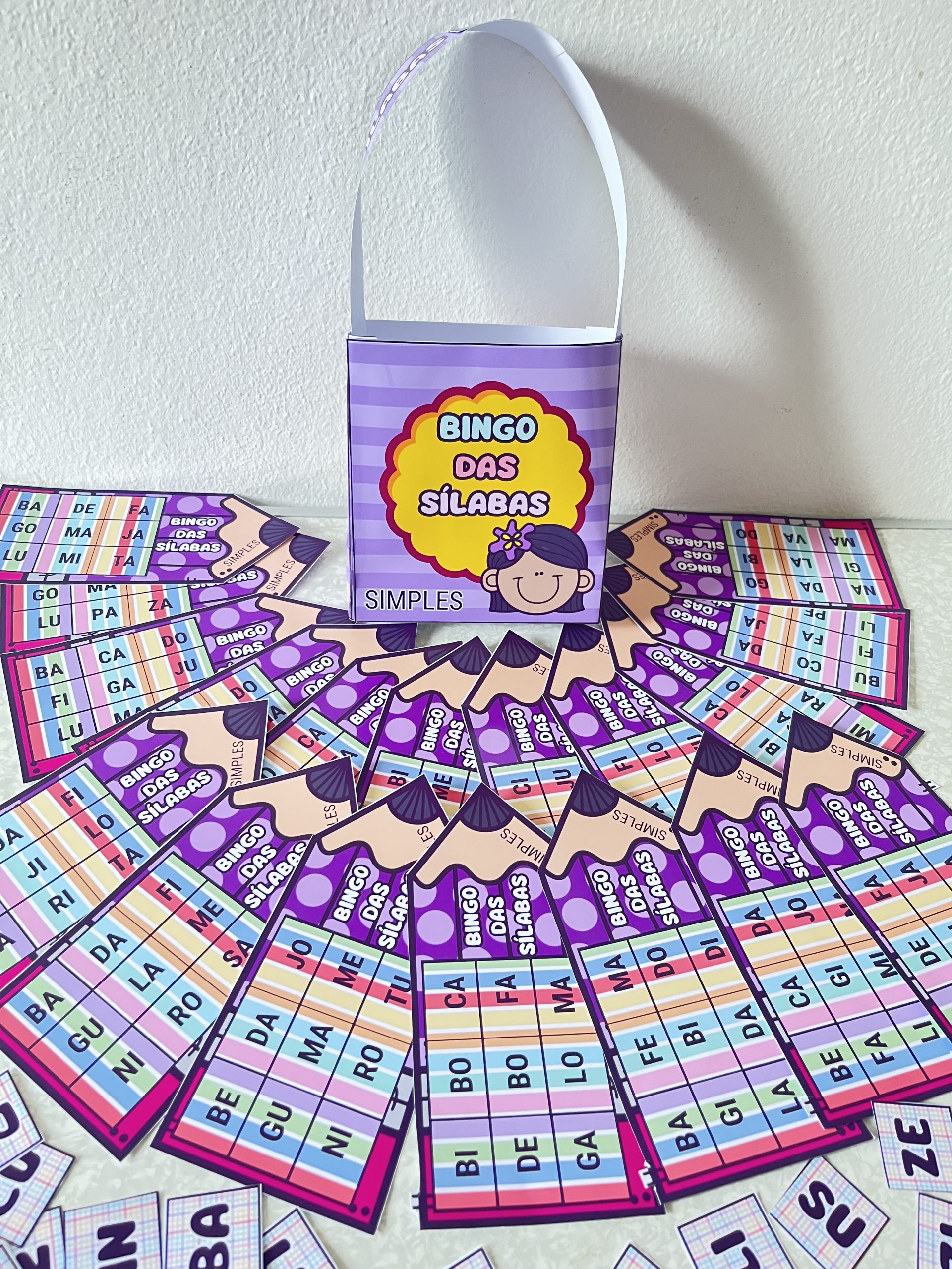 Bingo das sílabas simples – Proff Joana: Recursos Pedagógicos