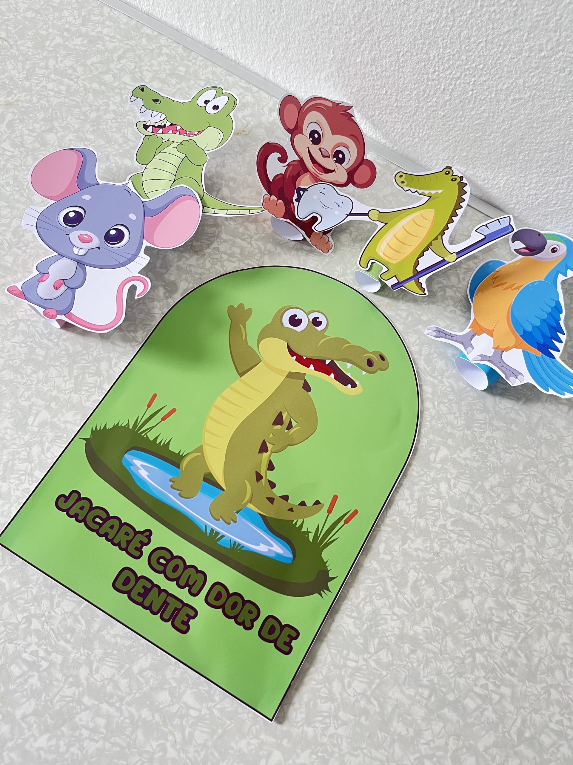 Luva pedagógica: o jacaré com dor de dente. – Proff Joana: Recursos ...